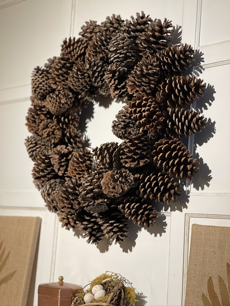 How to Transition to Fall With Pine Cones - Feet Under My Table